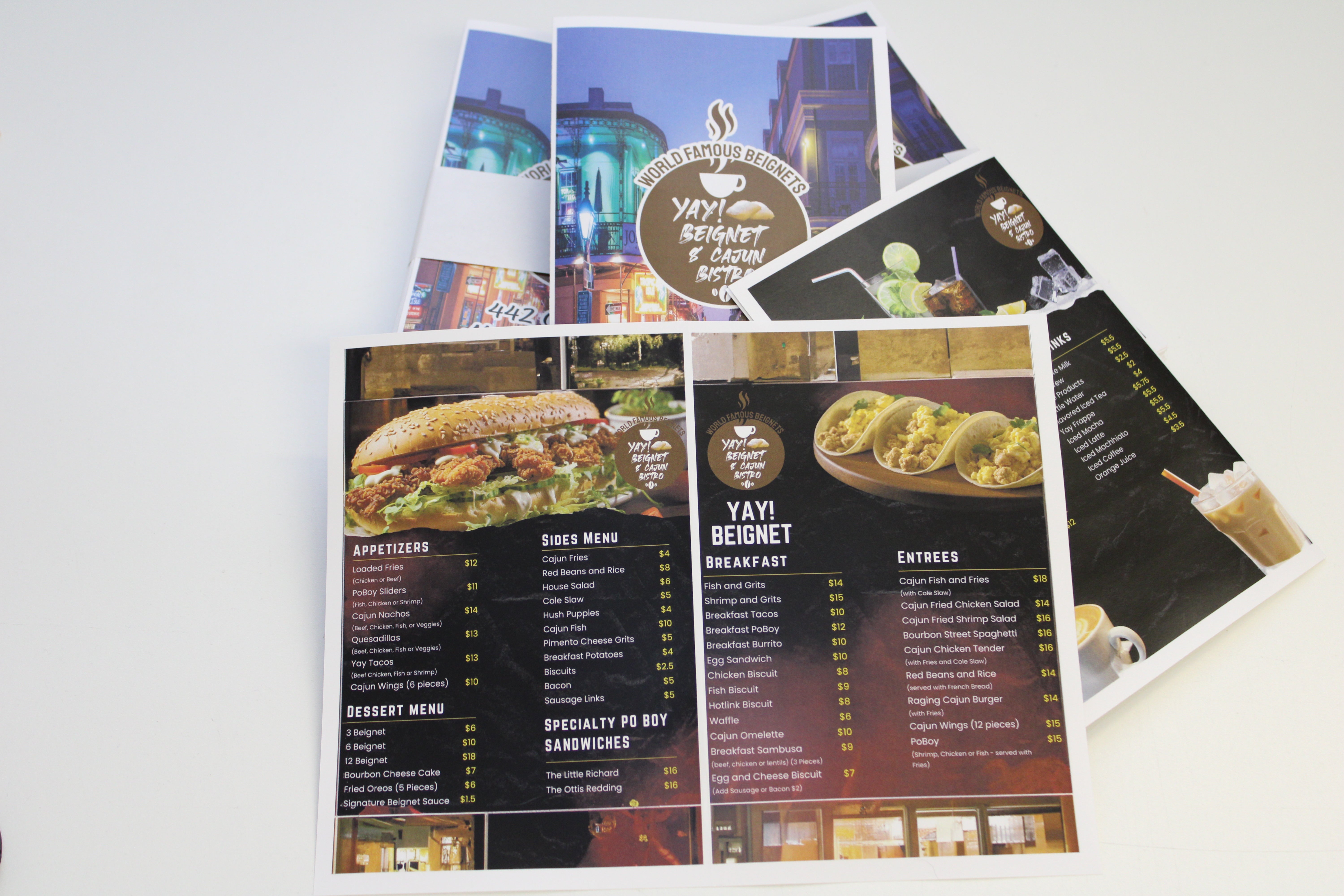 Single Fold Take out Menus | Best Price in 2024 at Udderly Custom LLC